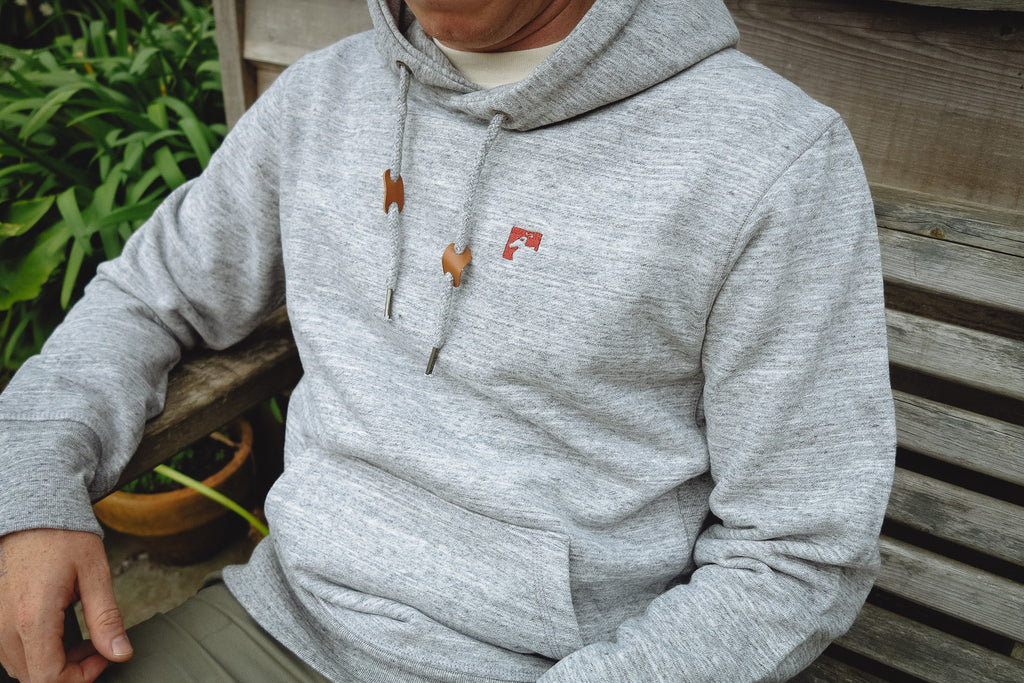 Men's Organic Cotton Heavyweight 'Bolster' Hoodie - Granite – Flying ...